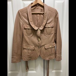 Cortefiel Leather | Jackets & Coats | Cortefiel Made In Italy Leather ...